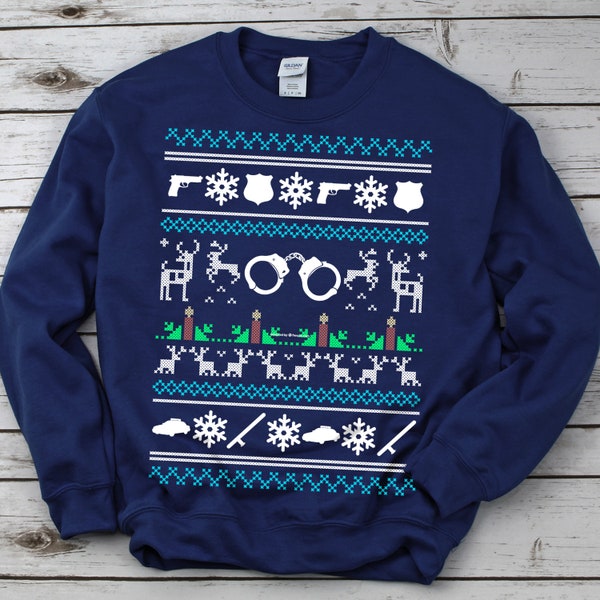 Police Sweater - Etsy