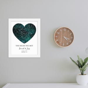 Custom Star Map, Gift for Couple, Night Sky Print, Star Map ...