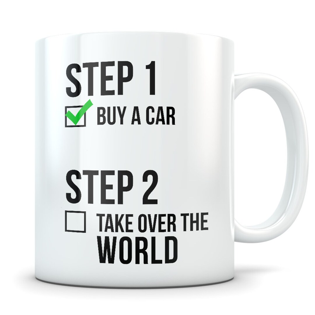 First Car Gift, Buying a Car, First Car Mug, Buying a Car, First Car ...