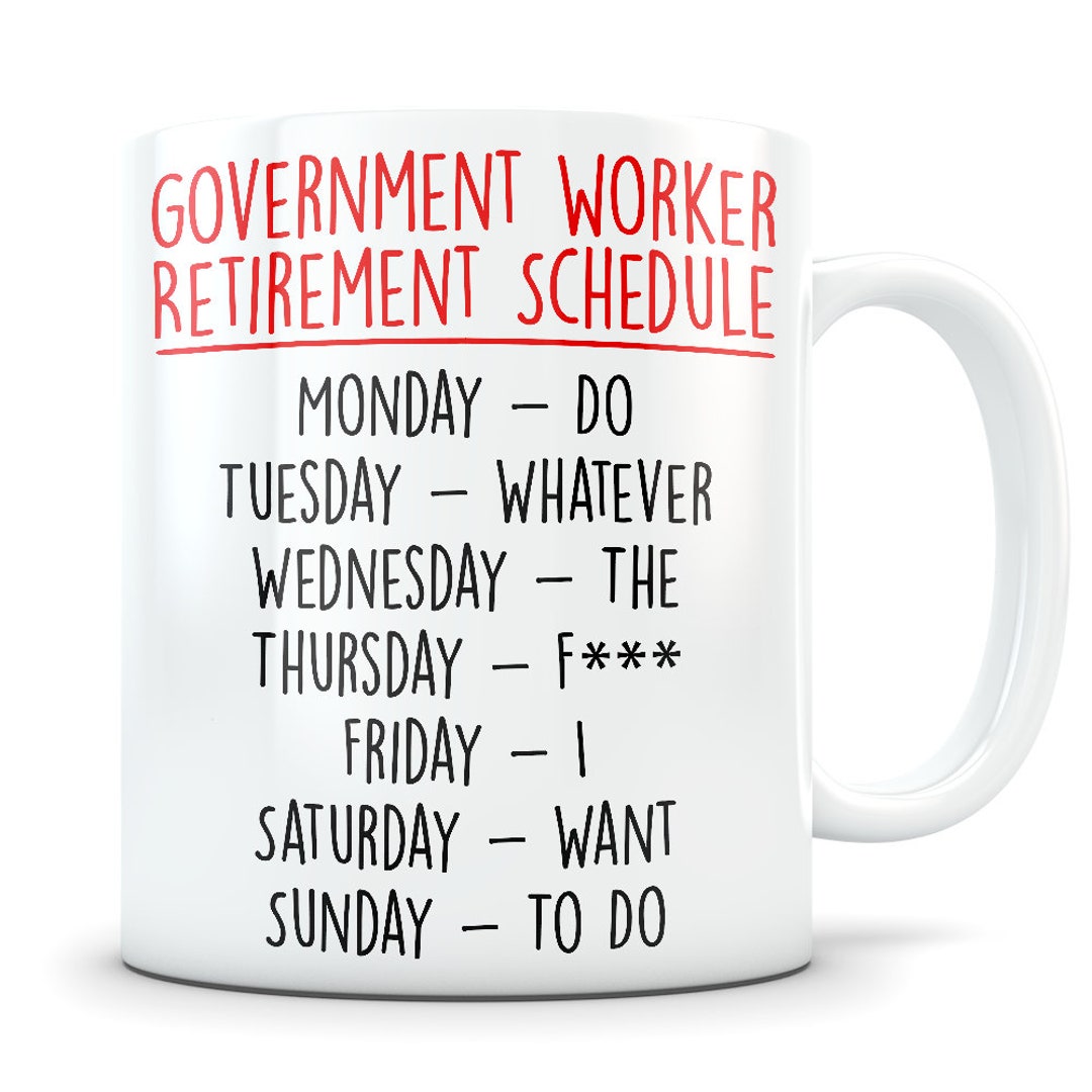 Government Retirement Gift for Men and Women, Retired Government Gift ...