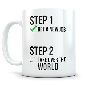 New Job Gift, New Job Congratulations Gift, New Job Mug, New Job Gift ...