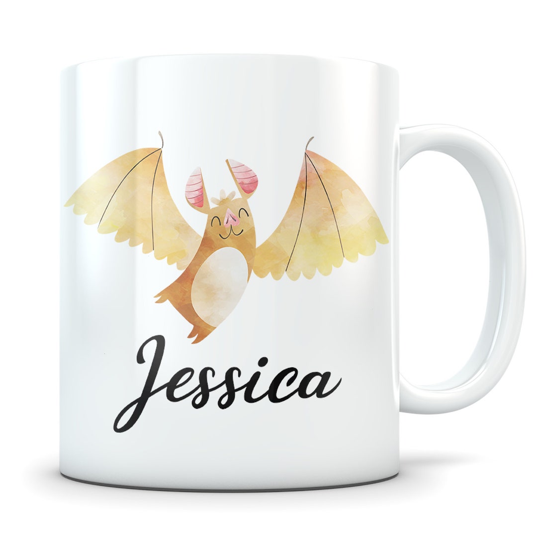 Bat Gift, Bat Mug, Bat Gift Idea, Bat Cup, Bat Lover, Bat Coffee Mug ...