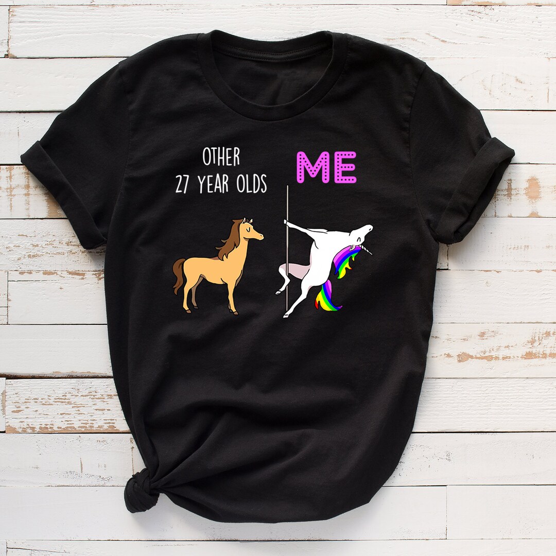 27th Birthday Shirt, 27th Birthday Gift, 27 Years Old, 27th Bday Shirt ...