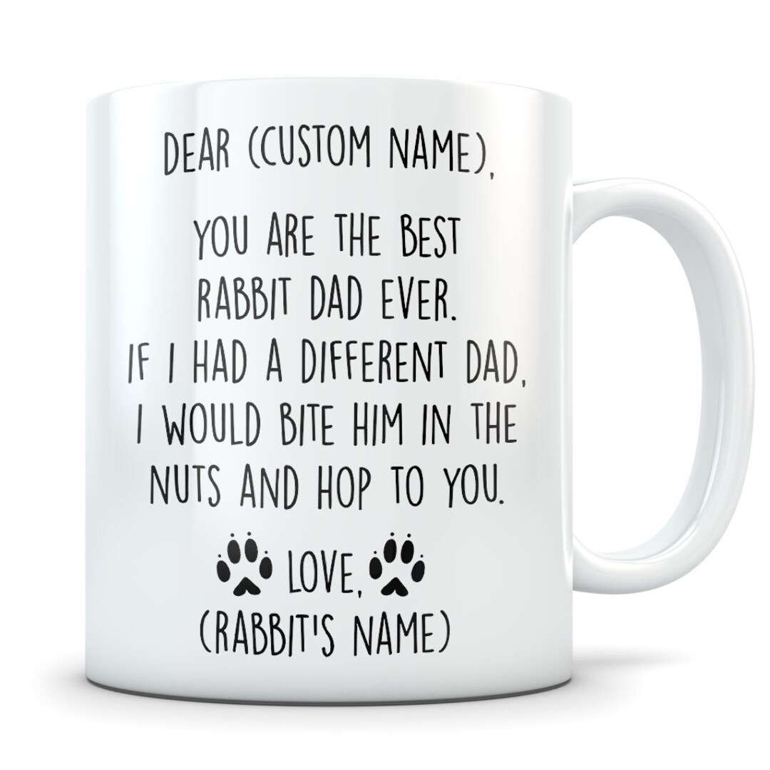 Rabbit Gifts for Men, Rabbit Gifts, Rabbit Dad, Rabbit Mug, Rabbit Dad ...