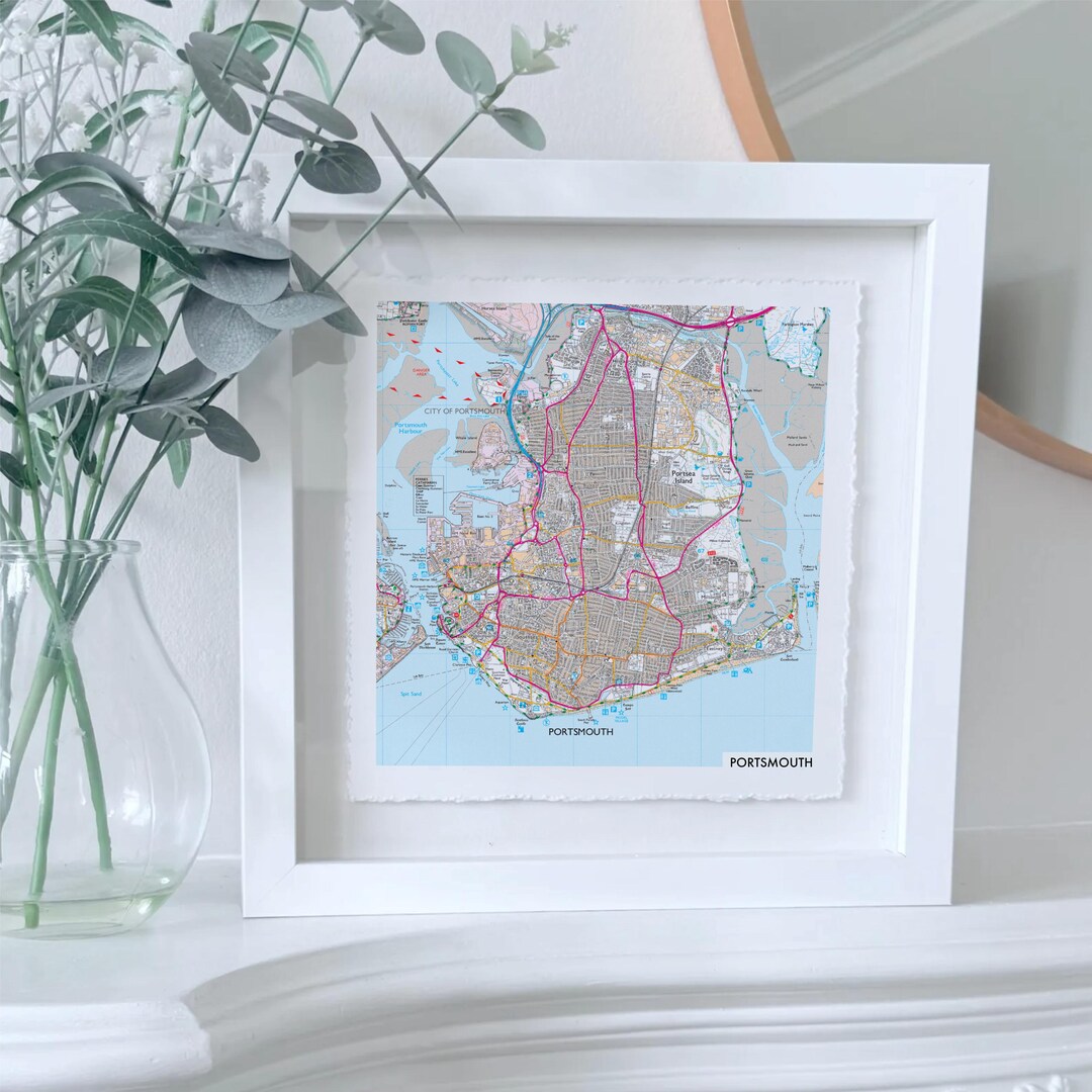 Custom OS Map Print | Personalised Ordnance Survey Artwork | Bespoke ...