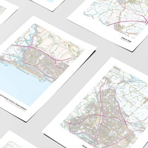 Personalised OS Map Print | Custom Ordnance Survey Map Poster | Framed ...