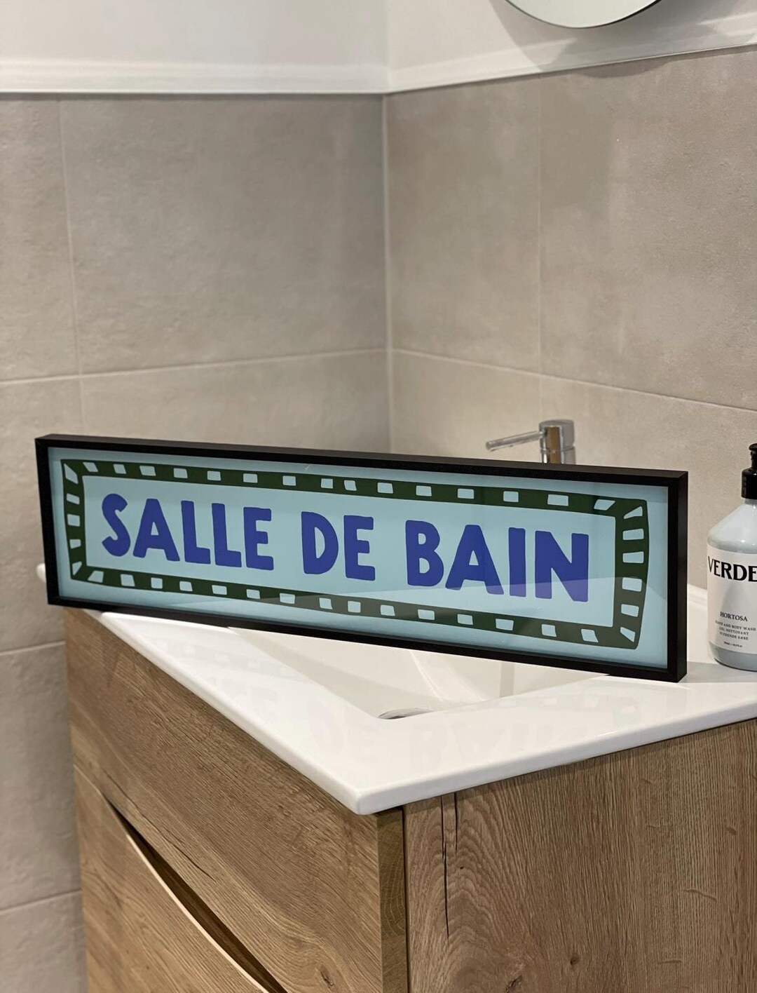 Salle De Bain Panoramic Print Bold Colourful Retro Panoramic Wall Art ...