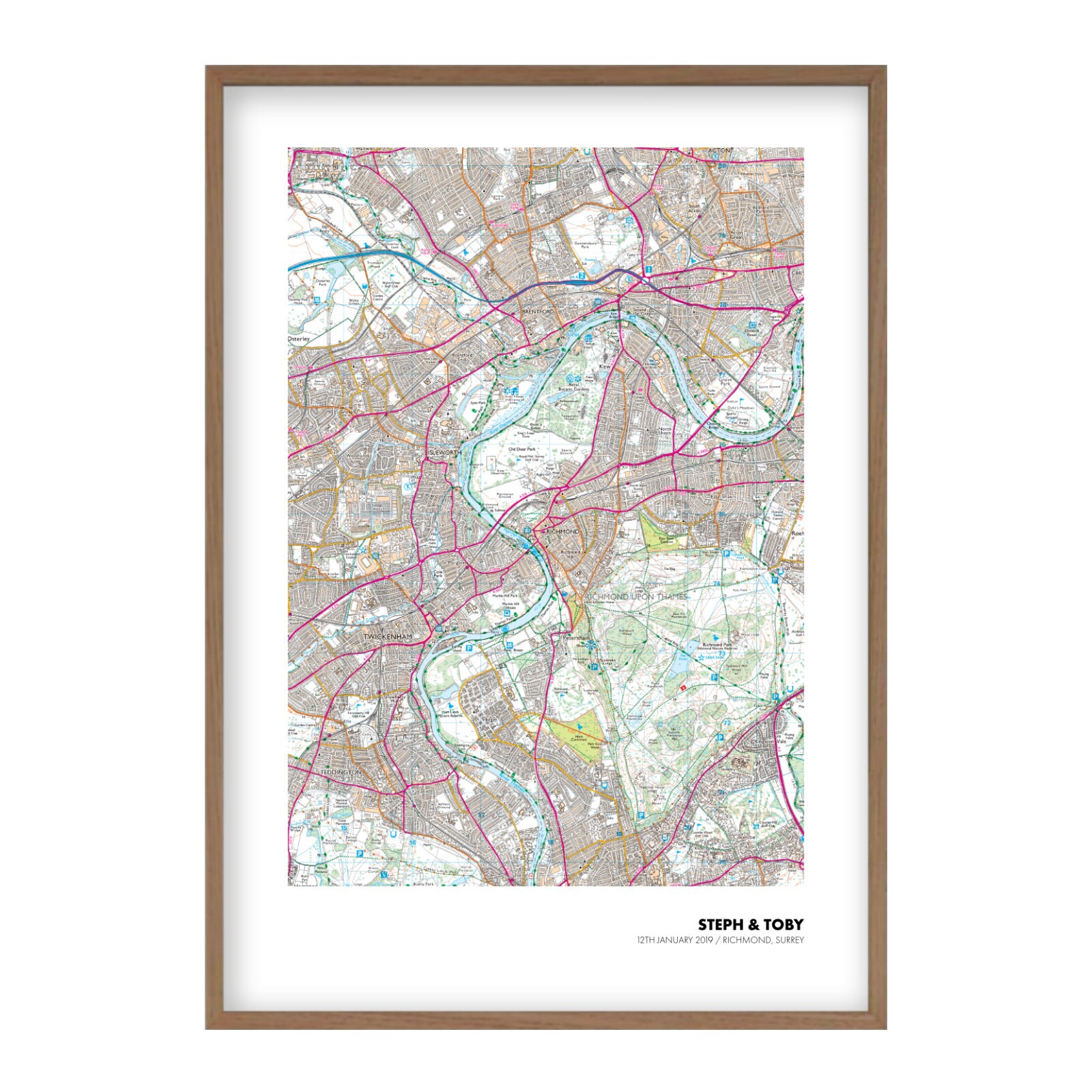 Personalised OS Map Print Custom Ordnance Survey Map Poster - Etsy UK