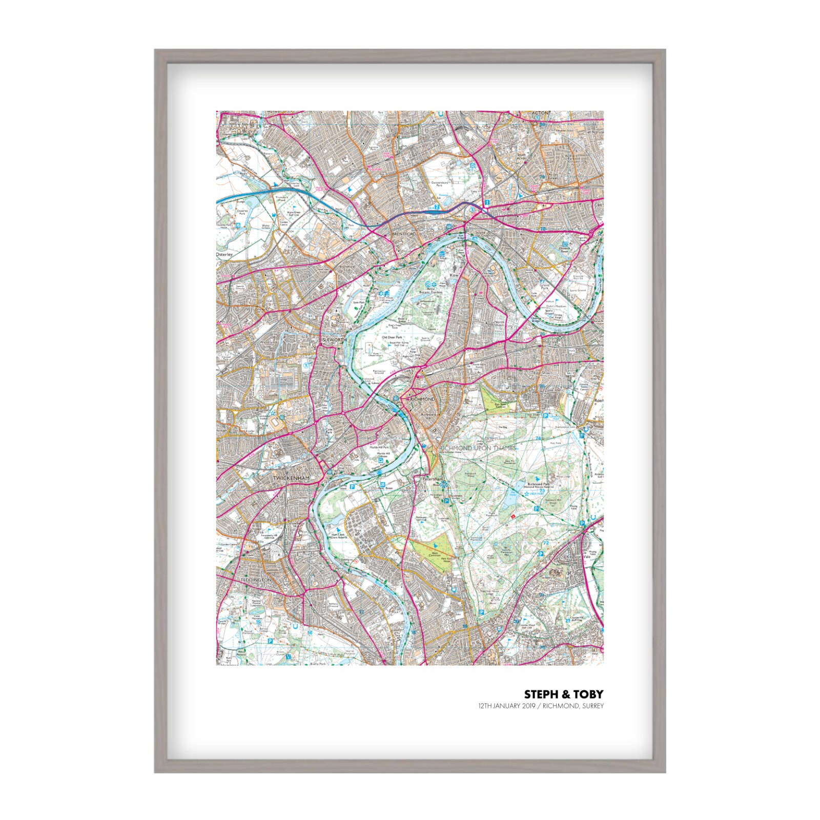 Personalised OS Map Print Custom Ordnance Survey Map Poster - Etsy UK