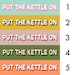 Put the Kettle on Print | Kitchen Sign | Kitchen Wall Art | Gallery ...
