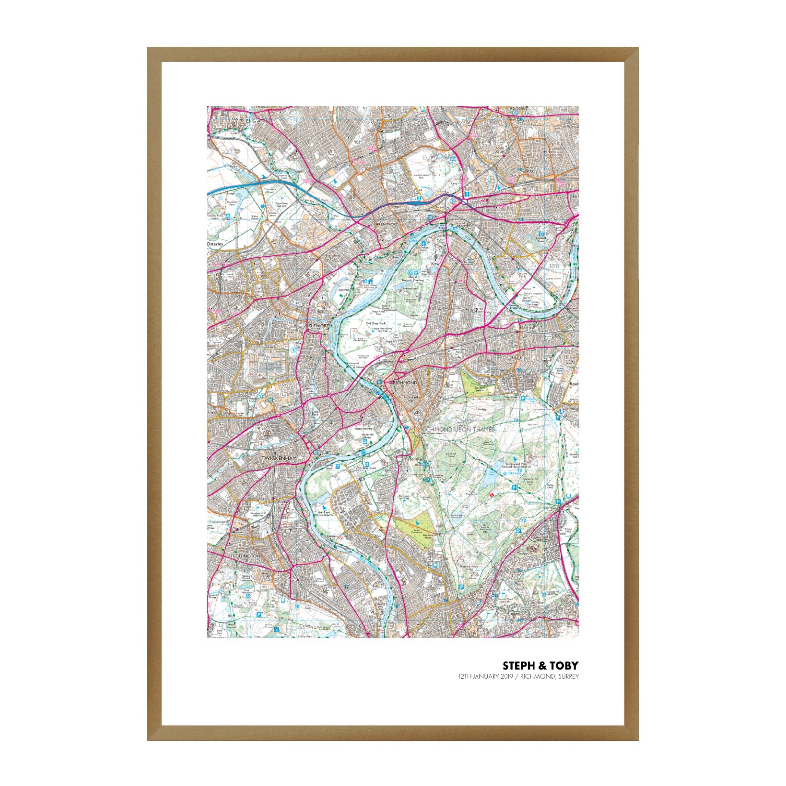 Personalised OS Map Print Custom Ordnance Survey Map Poster - Etsy