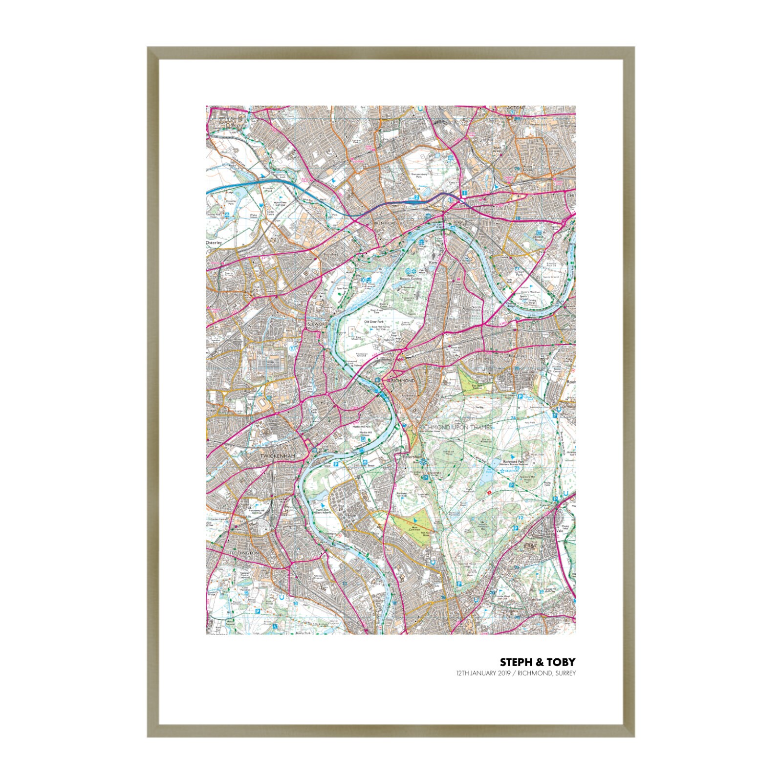 Personalised OS Map Print Custom Ordnance Survey Map Poster - Etsy UK