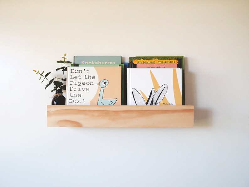 Bookcase Book Ledge Book Storage Kids Bookshelf Book | Etsy