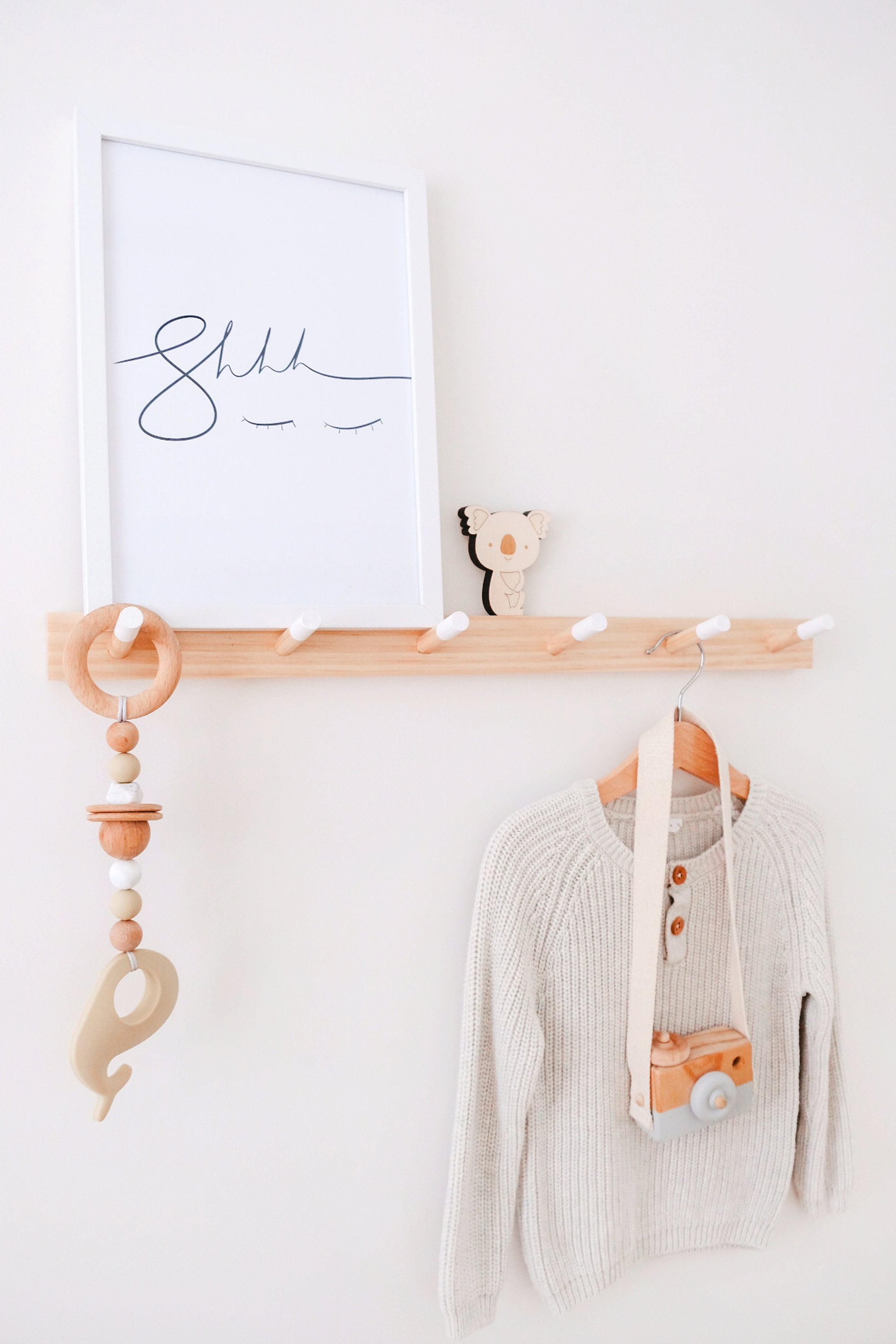 Kids Peg Rail pine Wood Wooden Kids Coat Rack Coat - Etsy