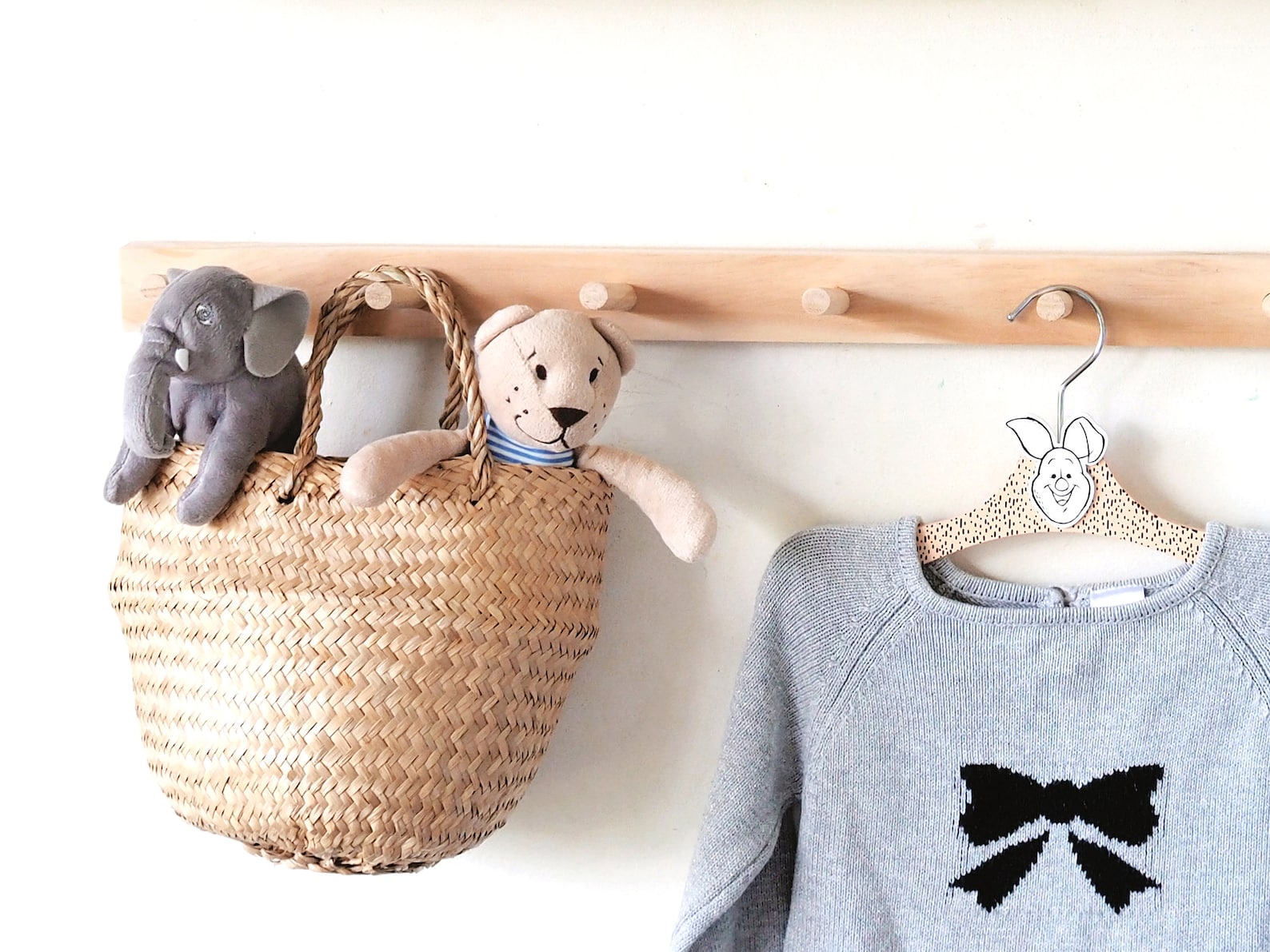 Kids Peg Rail pine Wood Wooden Kids Coat Rack Coat - Etsy