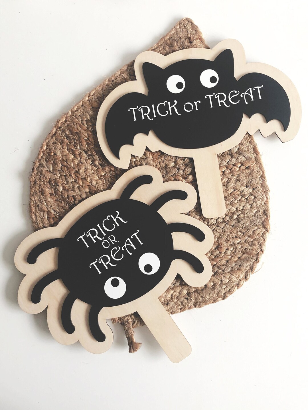 Trick or Treat Sign Halloween Prop Halloween Décor - Etsy