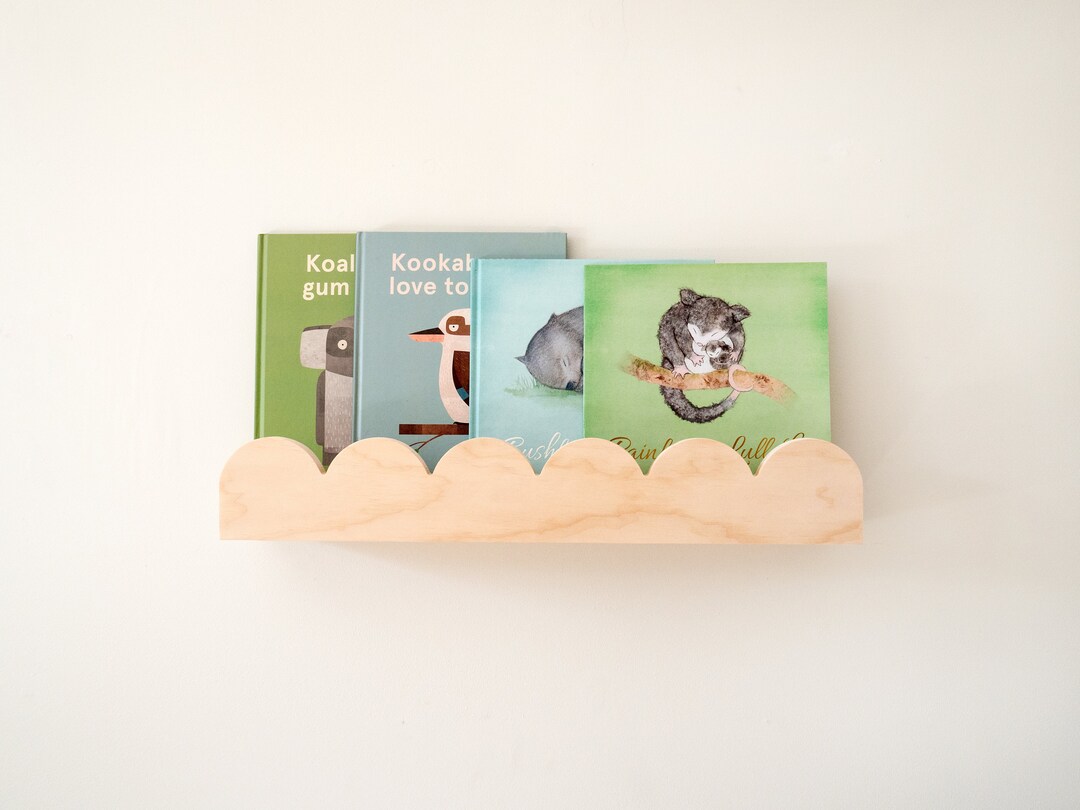 Scalloped Shelf solid Wood Arch Wall Shelf, Scallop Pattern Shelf ...