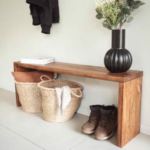Rustic Entryway Bench - Shoe Storage Bench, Bench Seat, Entry Bench ...