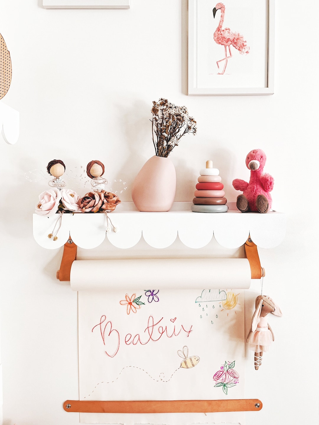 Scallop Picture Ledge - Scallop Shelf, Picture Ledge Shelf, Floating ...