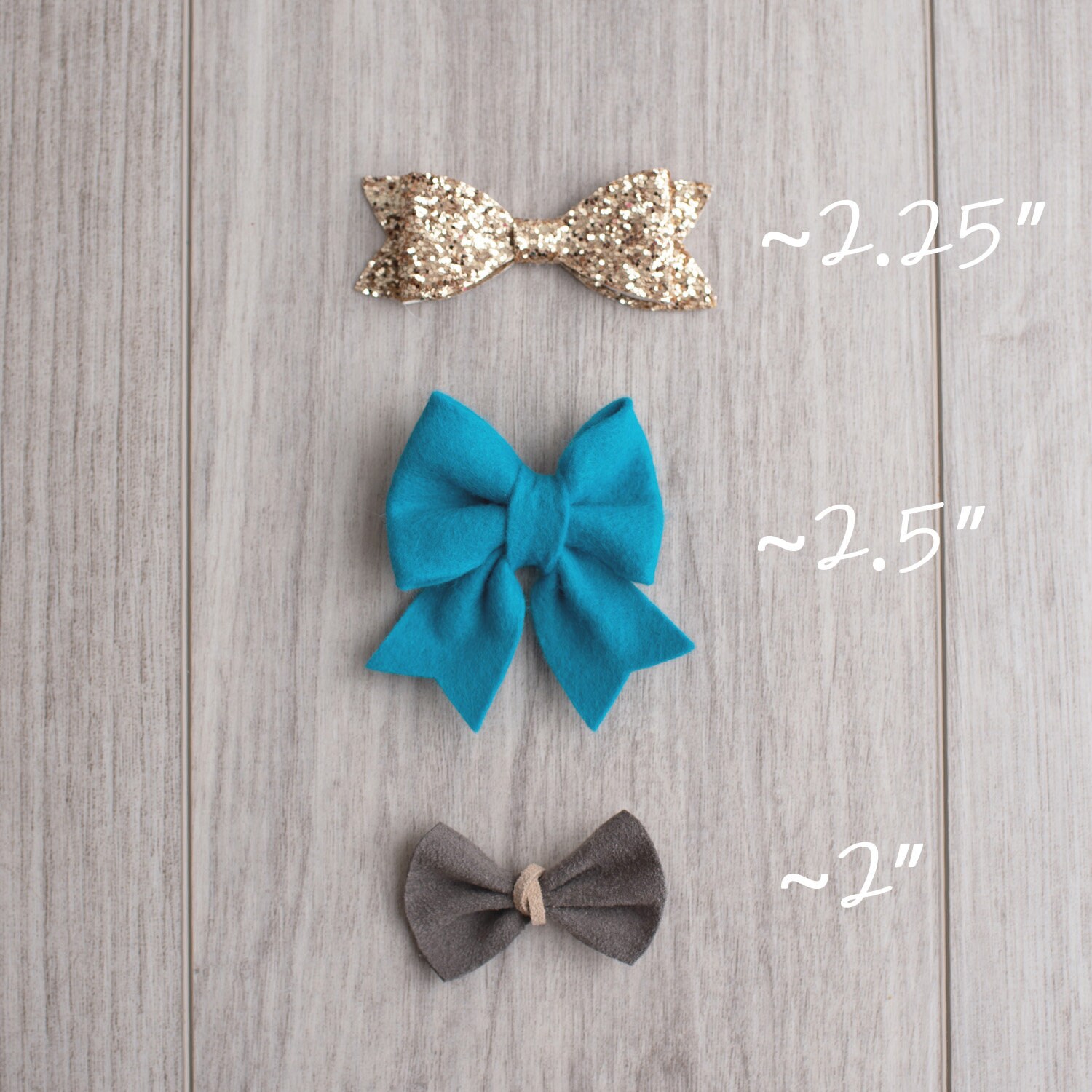 Glitter Felt and Faux Suede Bows Girl Bows Teal Bow - Etsy