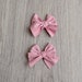 Soft Dusty Pink Bows | Girl Bow | Headband | Toddler Bow | Pigtail Bow ...