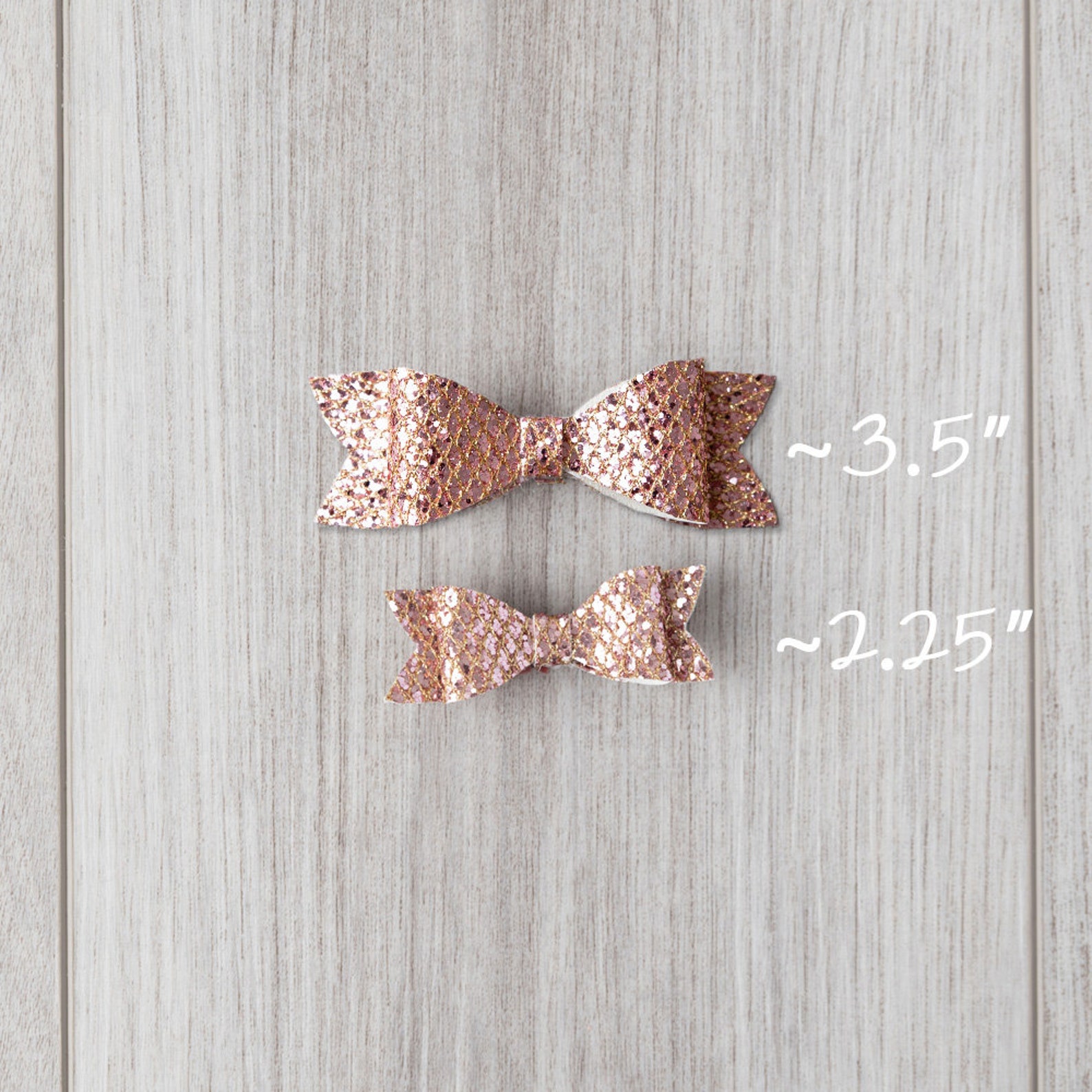 Light Pink Glitter Pigtail Bows | Girl Bows | Pink Bows | Pigtail Bows ...