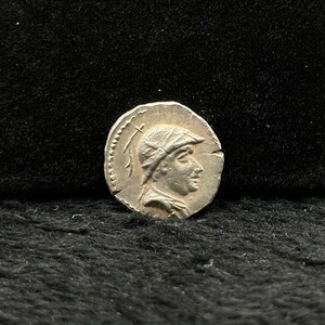 Authentic Beautiful Ancient Bactrian Solid Silver Coin in Good ...