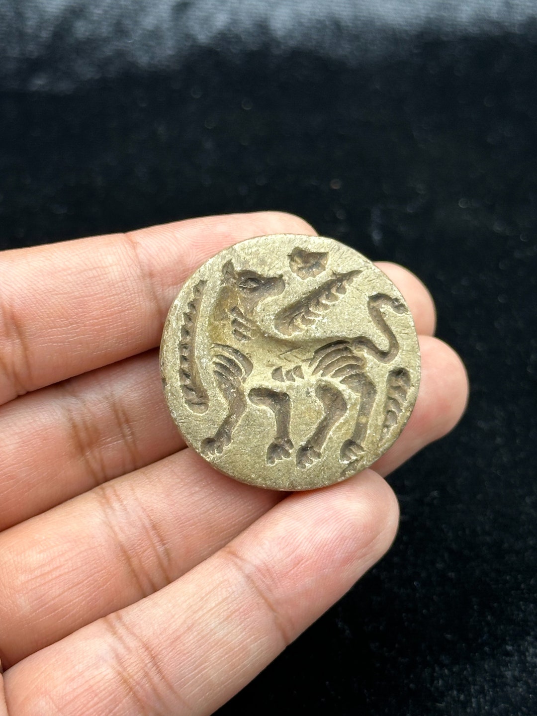 Unique Ancient Indus Valley Genuine Stone Carving Intaglio Seal Stamp ...