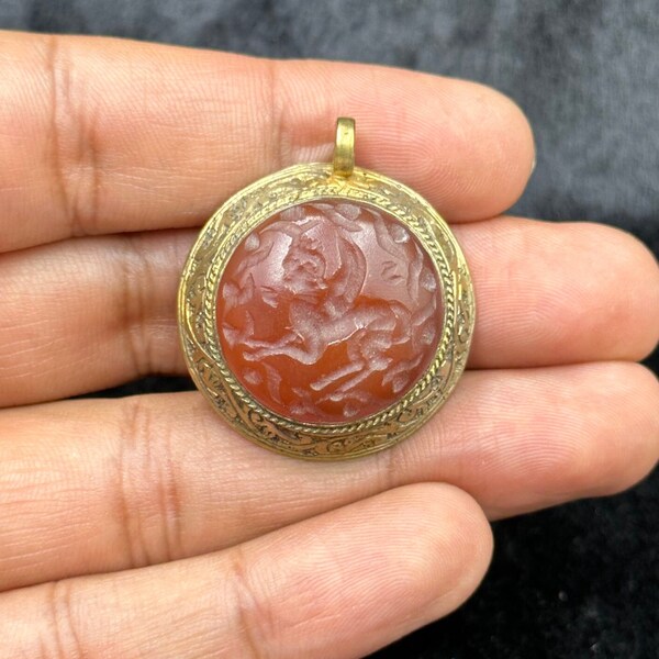 Intaglio Pendant - Etsy