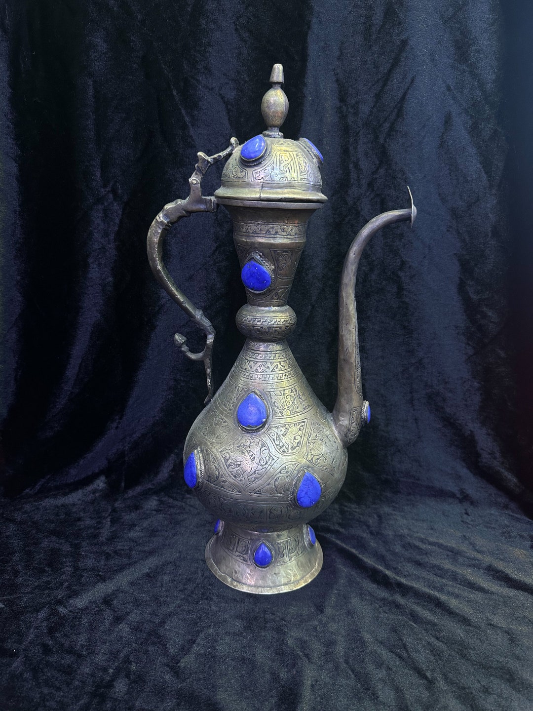 Antique Islamic Safavid Artifact Engraved White Metal Museum Quality ...