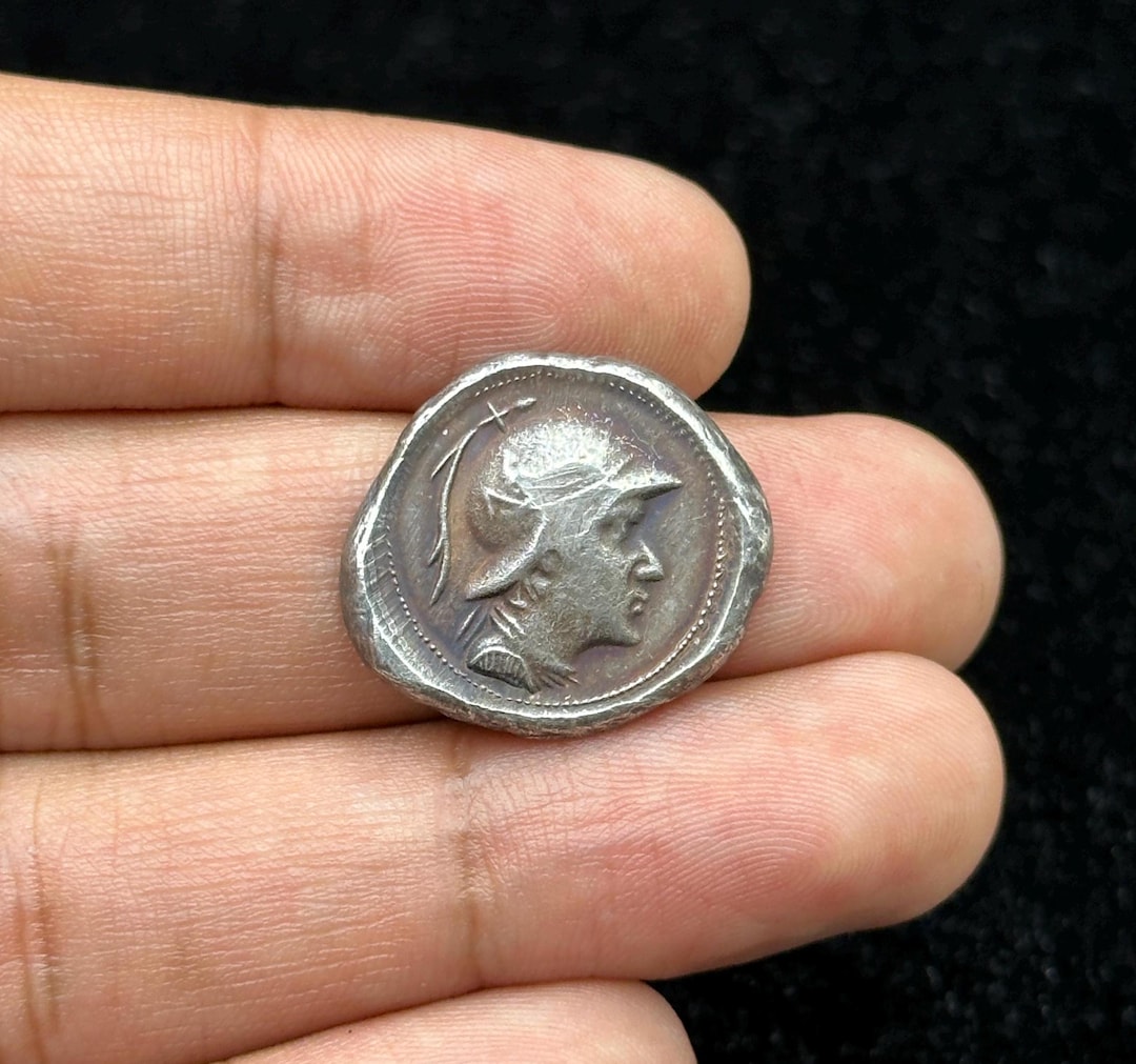 Ancient Bactria Bactrian Eucratides Solid Silver Unique Tetradrachm ...