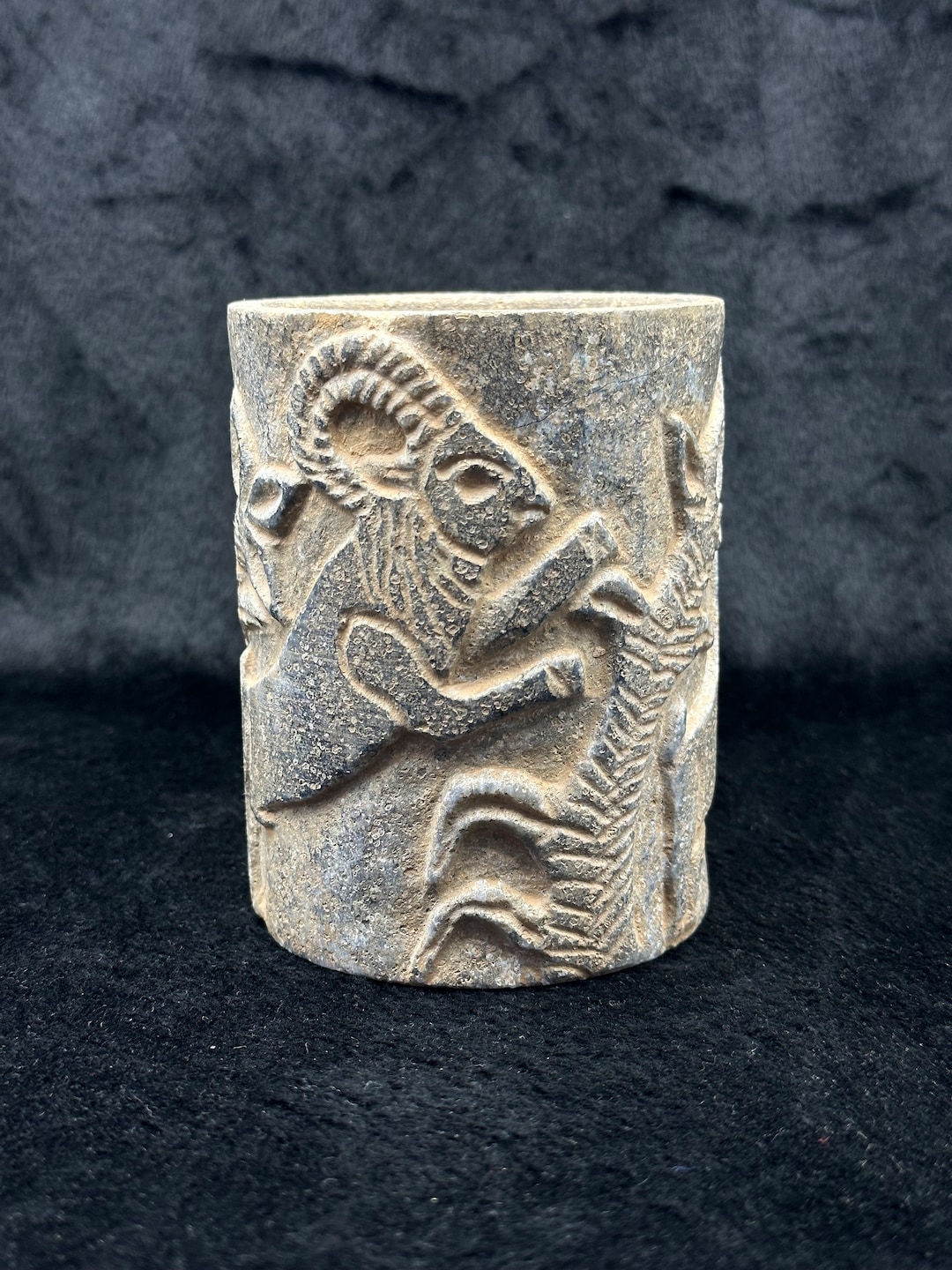 Ancient Jiroft Chlorite Stone Cup, Animal Decorated Vessel (2500 BC) - Etsy