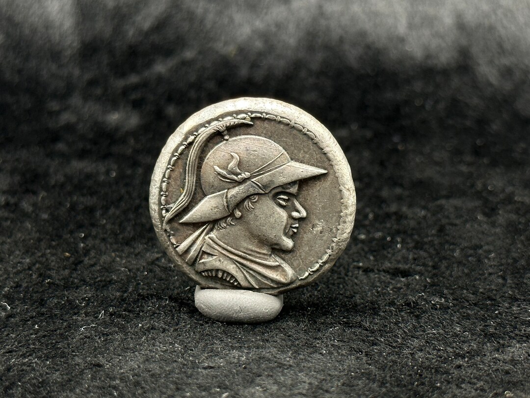 Ancient Bactria Bactrian Eucratides Silver Plated Unique Tetradrachm ...
