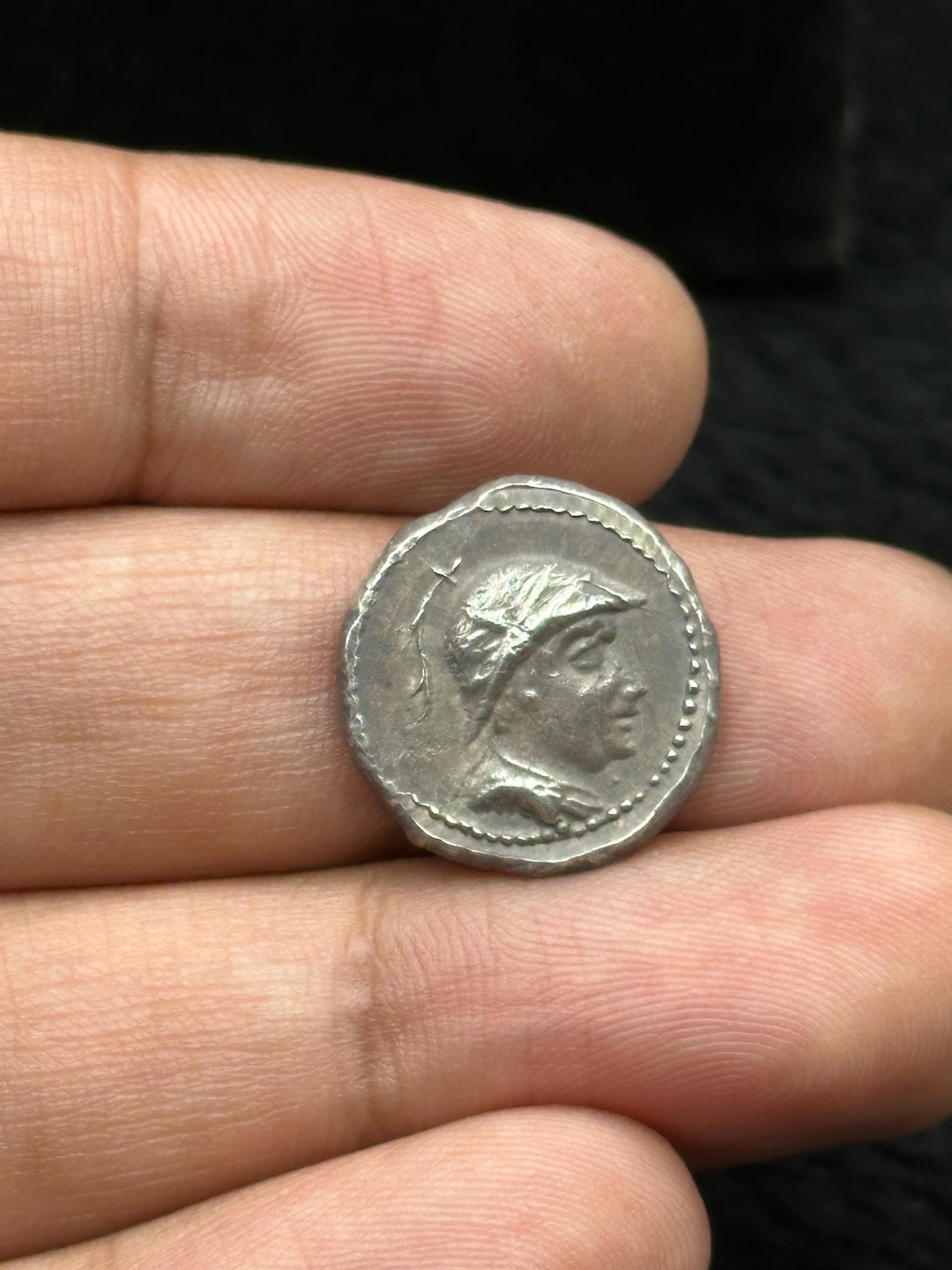 Authentic Beautiful Ancient Bactrian Solid Silver Coin in Good ...