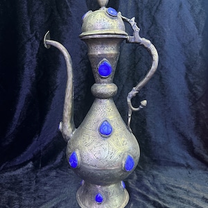 Antique Islamic Safavid Artifact Engraved White Metal Museum Quality ...