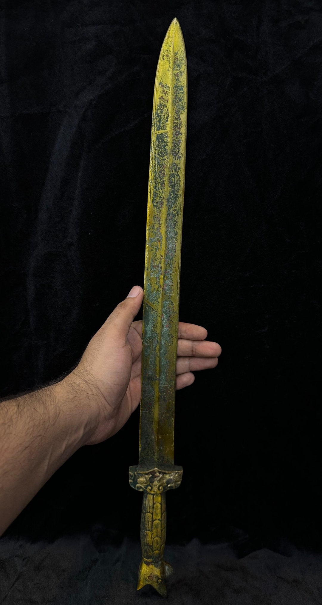 Ancient Roman Bronze Gold Gilded Sword, 200 BC - Etsy