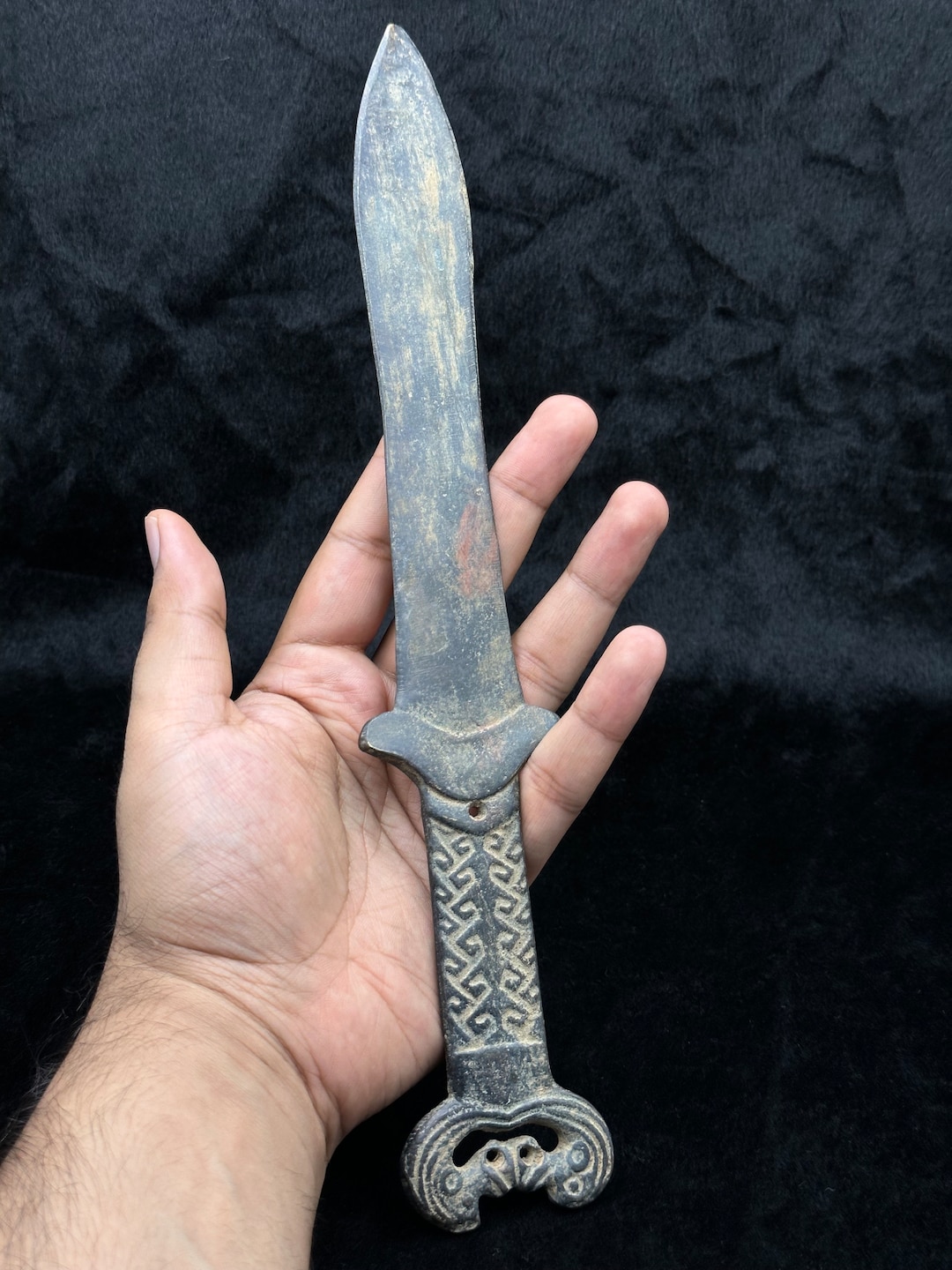 Wonderful Ancient Roman Old Bronze Unique Dagger Knife Warrior ...
