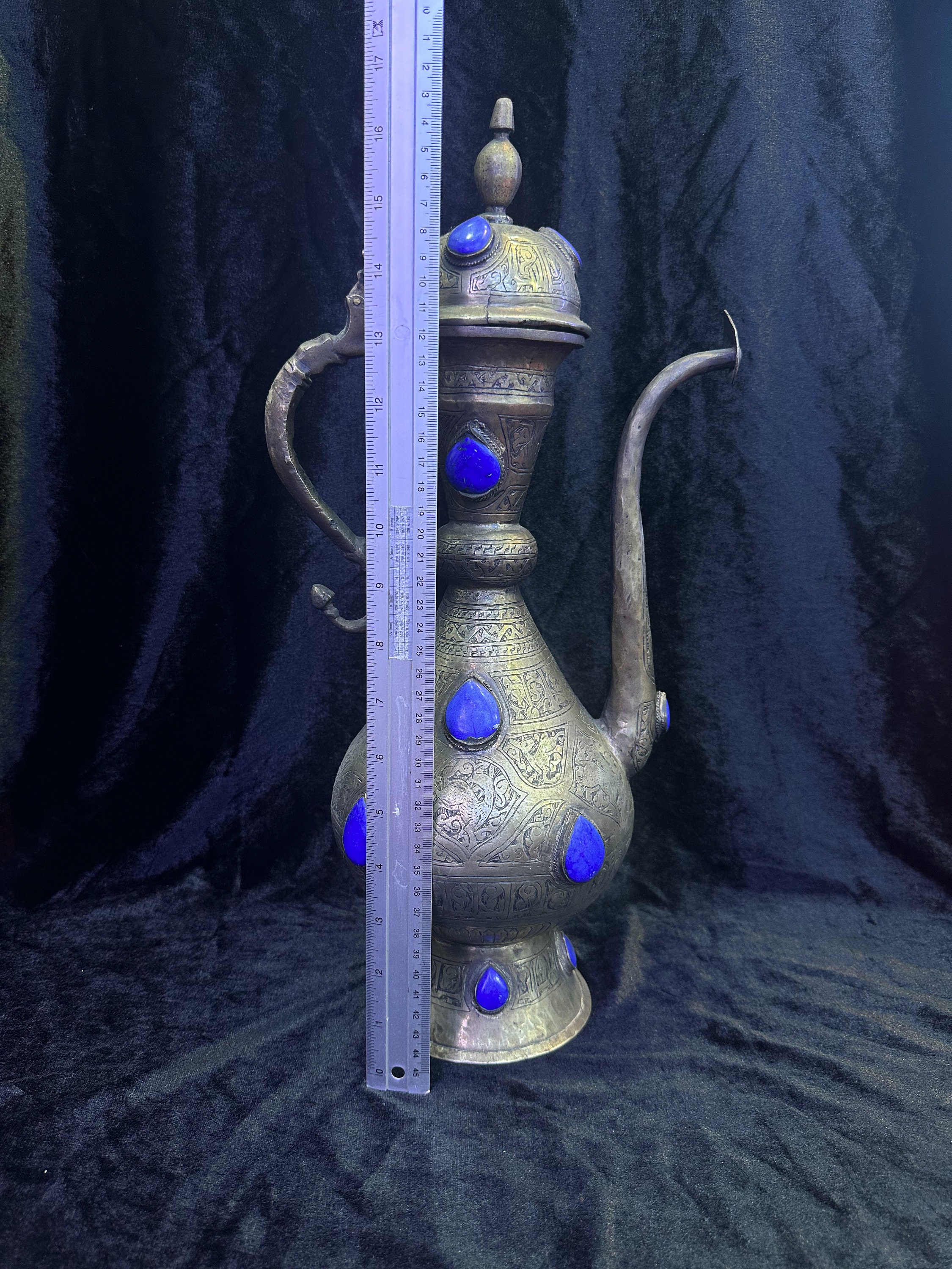 Antique Islamic Safavid Artifact Engraved White Metal Museum Quality ...