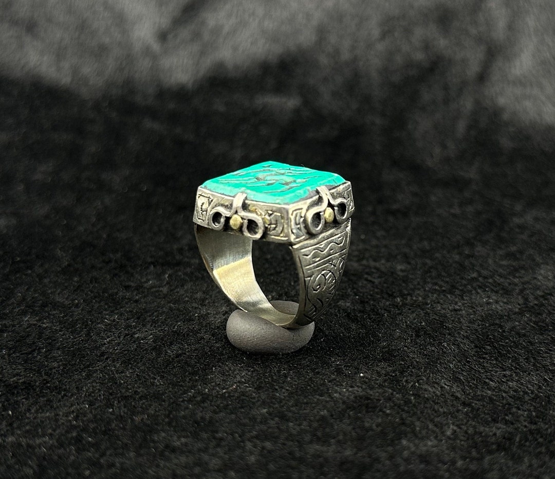 Unique Rare Antique Silver Roman Ring With Intaglio Deer - Etsy