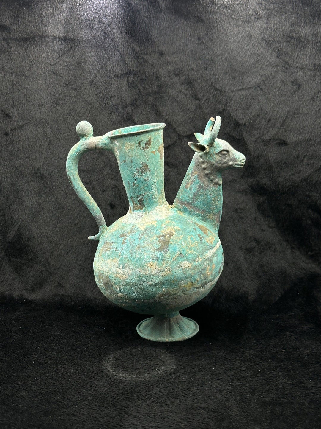 Ancient Near Eastern Empire Bronze Ewer With Protome of a Cow - 5th ...
