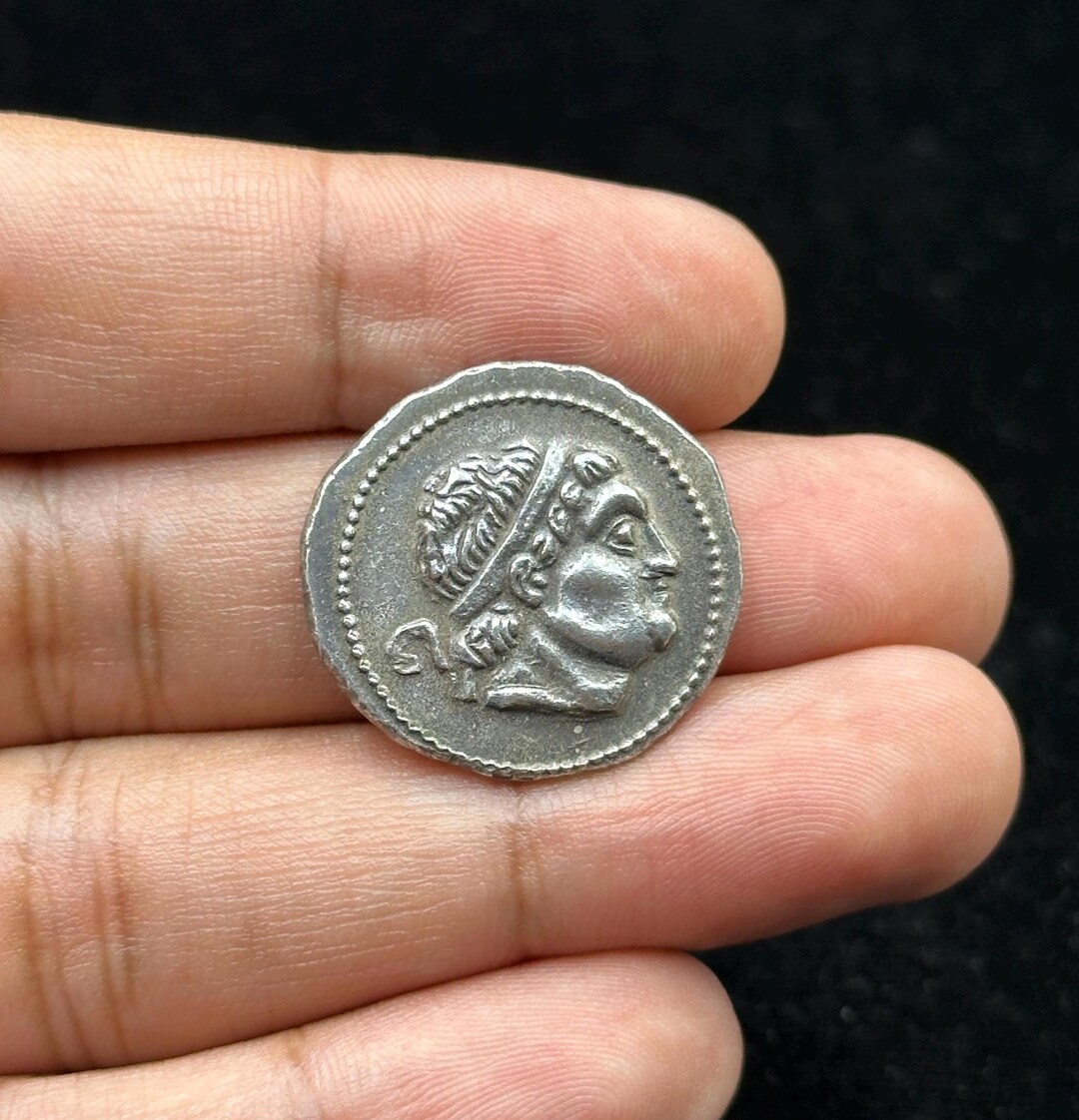 Rare Ancient Bactrian Greek Alexander the Great Solid Silver Good ...