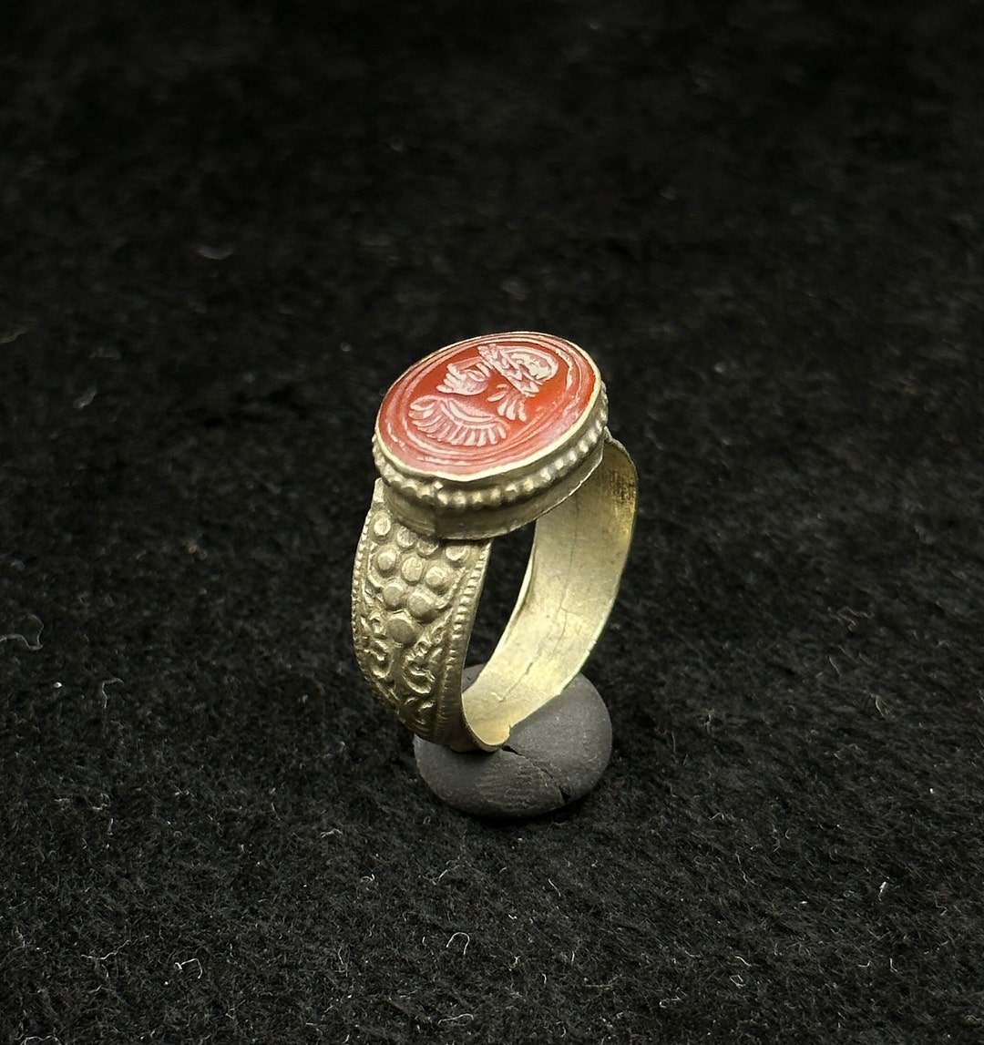 Ancient Beautiful Roman Empire Ancient Silver Ring With - Etsy