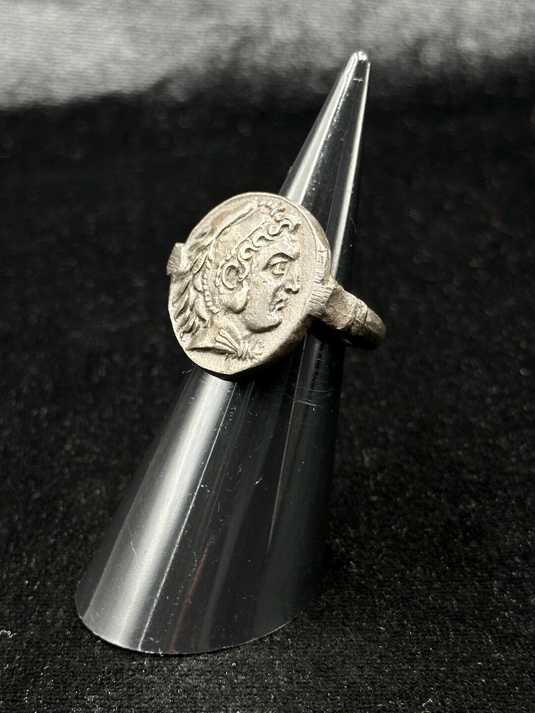 Ancient Bronze Alexander III Coin Ring, Size 9 - Etsy