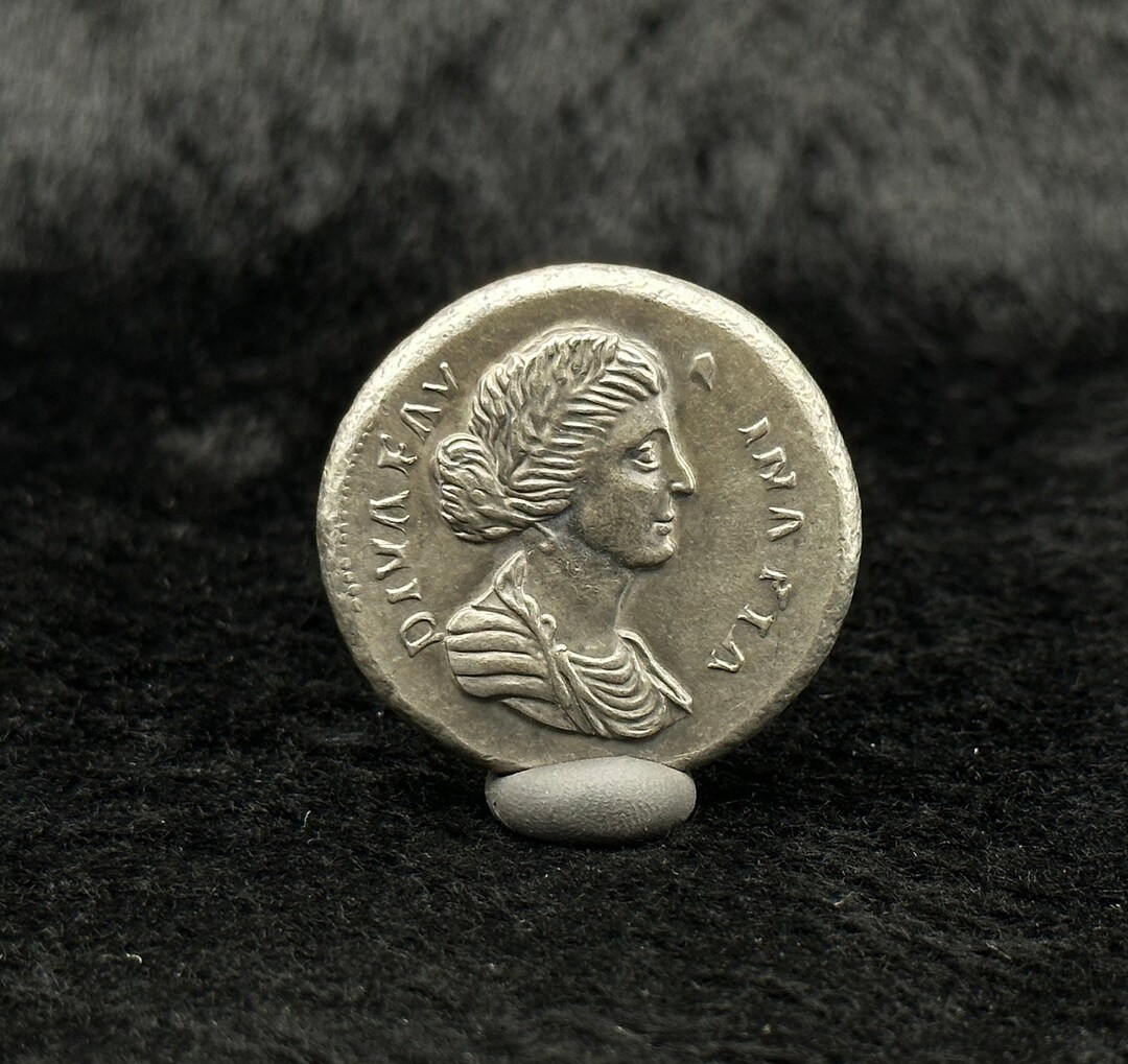 Rare Wonderful Ancient Roman Empire Queen Face Silver Plated Unique Big ...