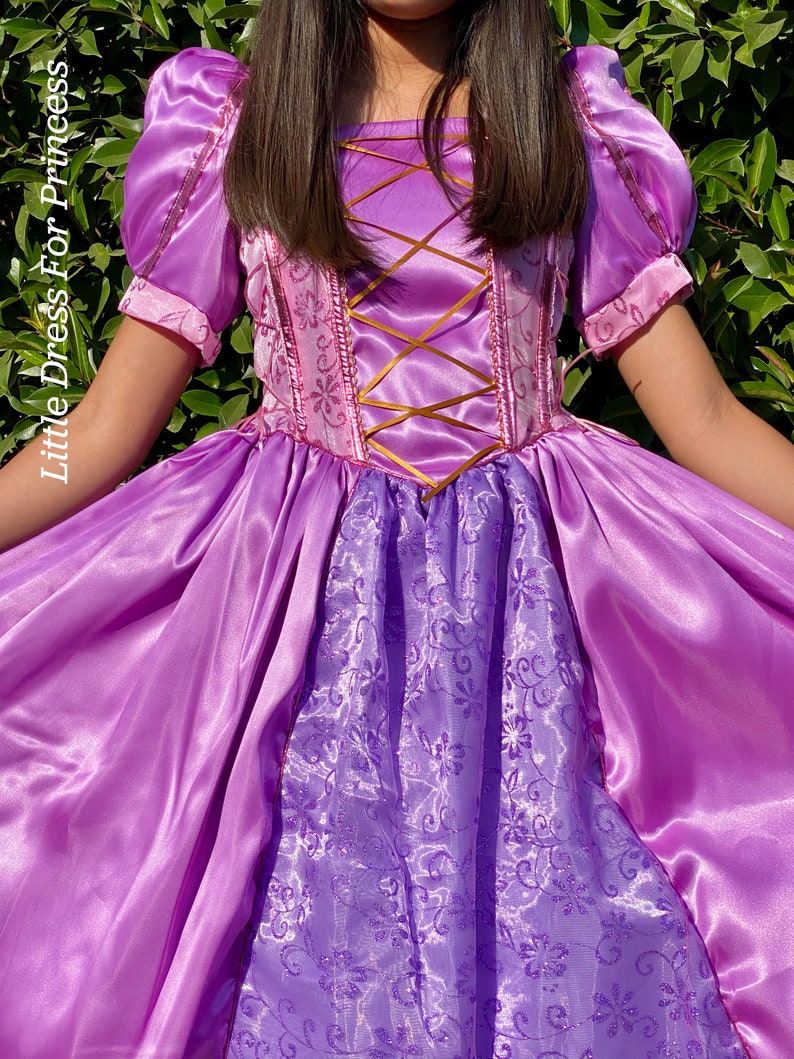 Rapunzel Princess Dress /tangled Dress Girl/ Inspired Disney - Etsy