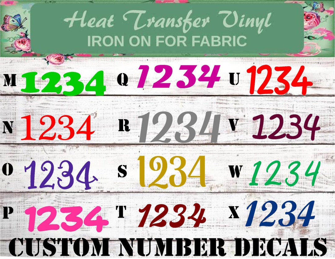 Iron on Number, Birthday Number, Wedding Iron, Business Iron On, Iron ...