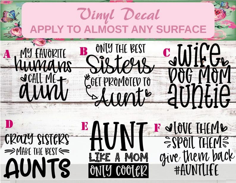 Promoted to Aunt Aunt Announcement Aunt Life Cup Decal | Etsy