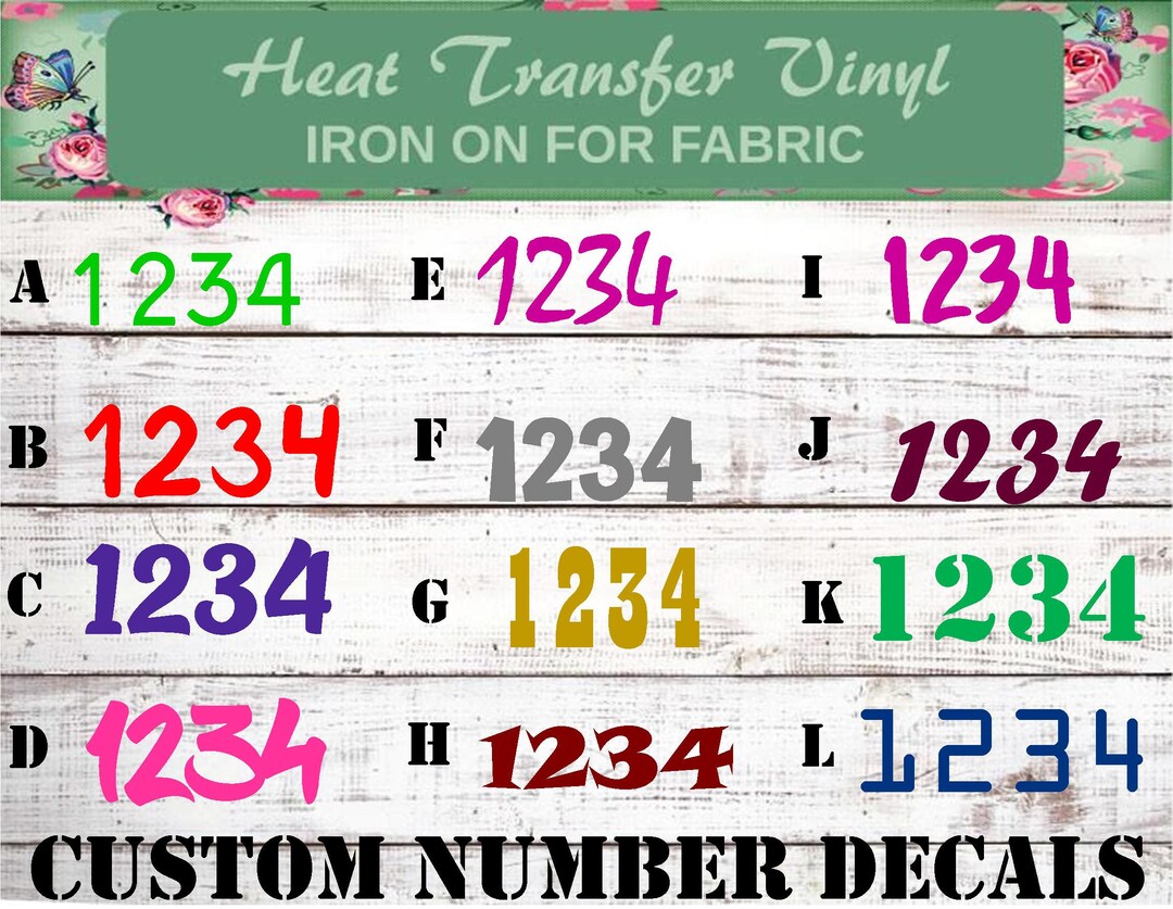 Iron on Sports Number, Iron on Number, Iron on Jersey Number, Iron on ...