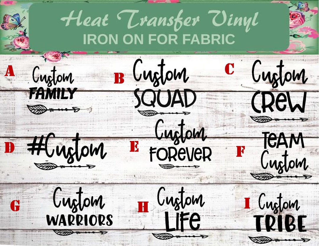 Custom Shirt, Custom Iron On, Custom Crew Shirt, Custom Squad Shirt ...