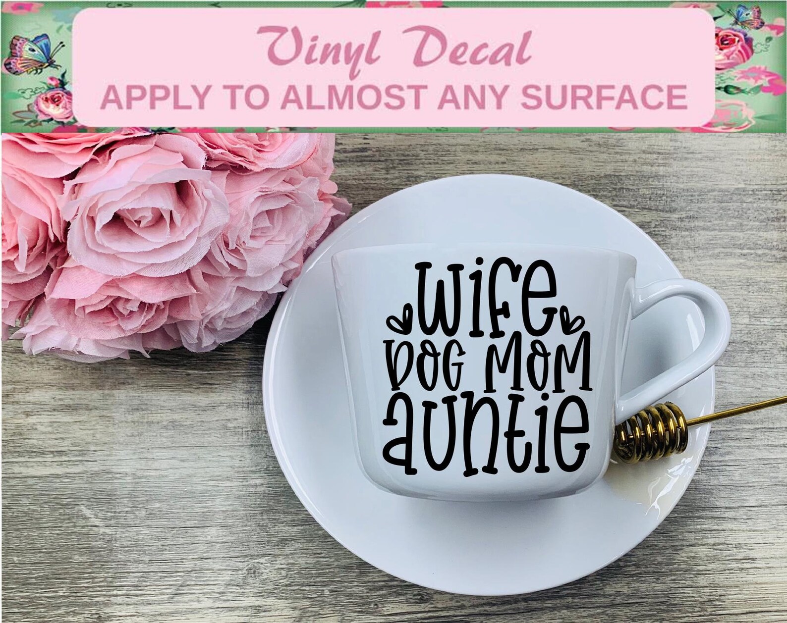 Promoted to Aunt Aunt Announcement Aunt Life Cup Decal | Etsy